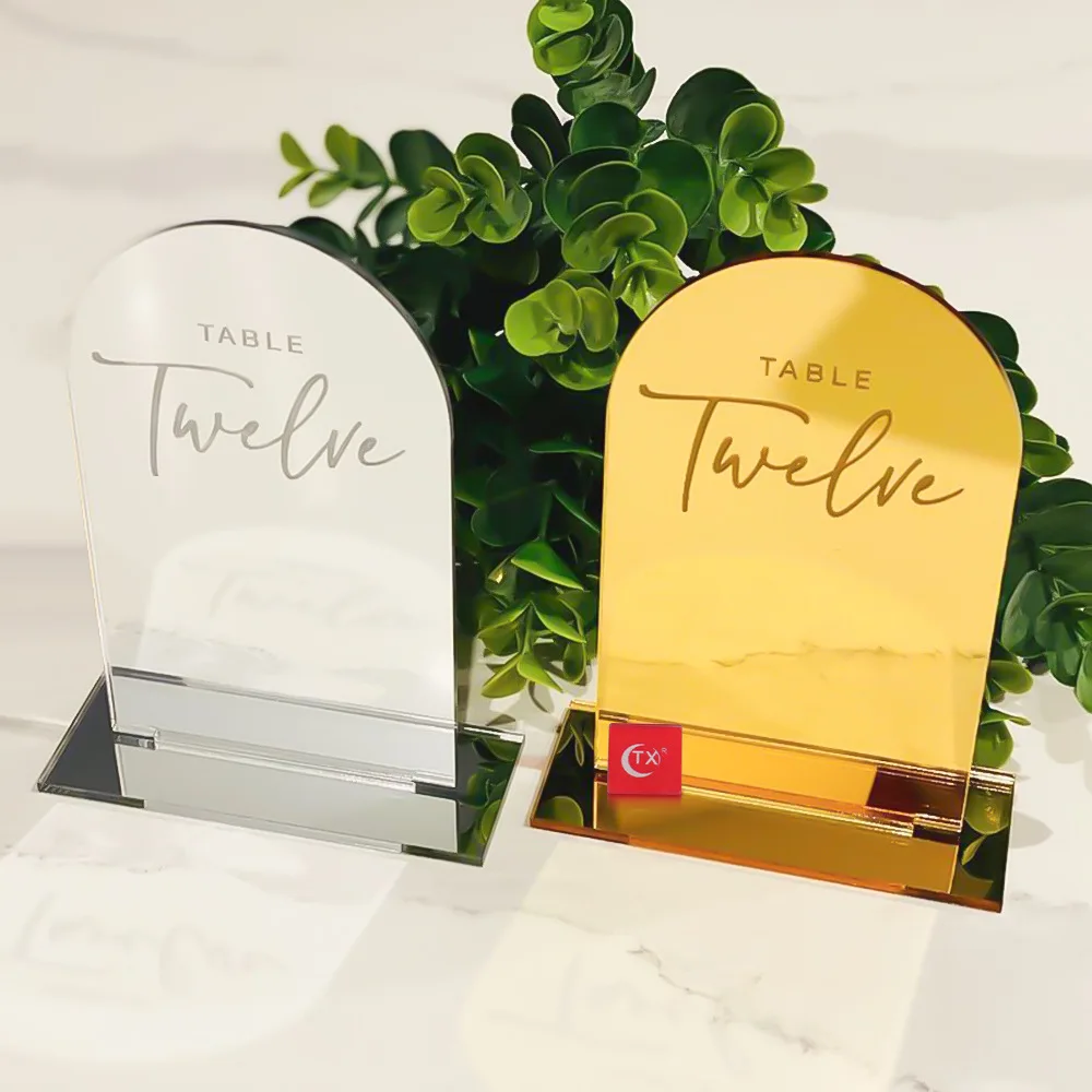 Customizable Table Number Stands for Weddings & Events