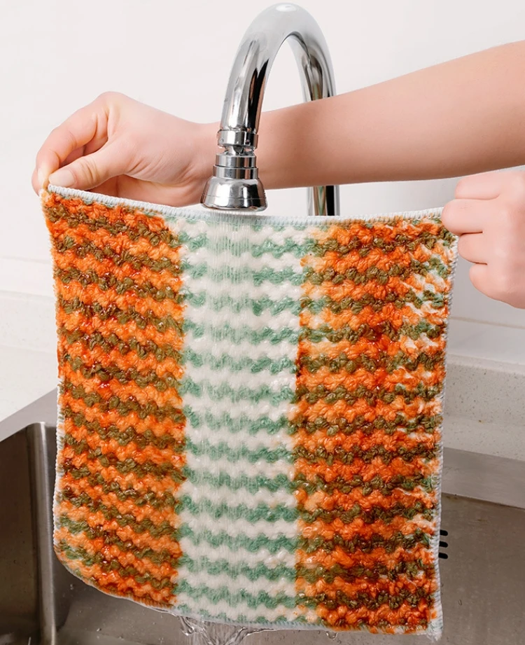 Microfiber Dishcloth for Kitchen Modern Style Glass Cleaning Cloth with ...