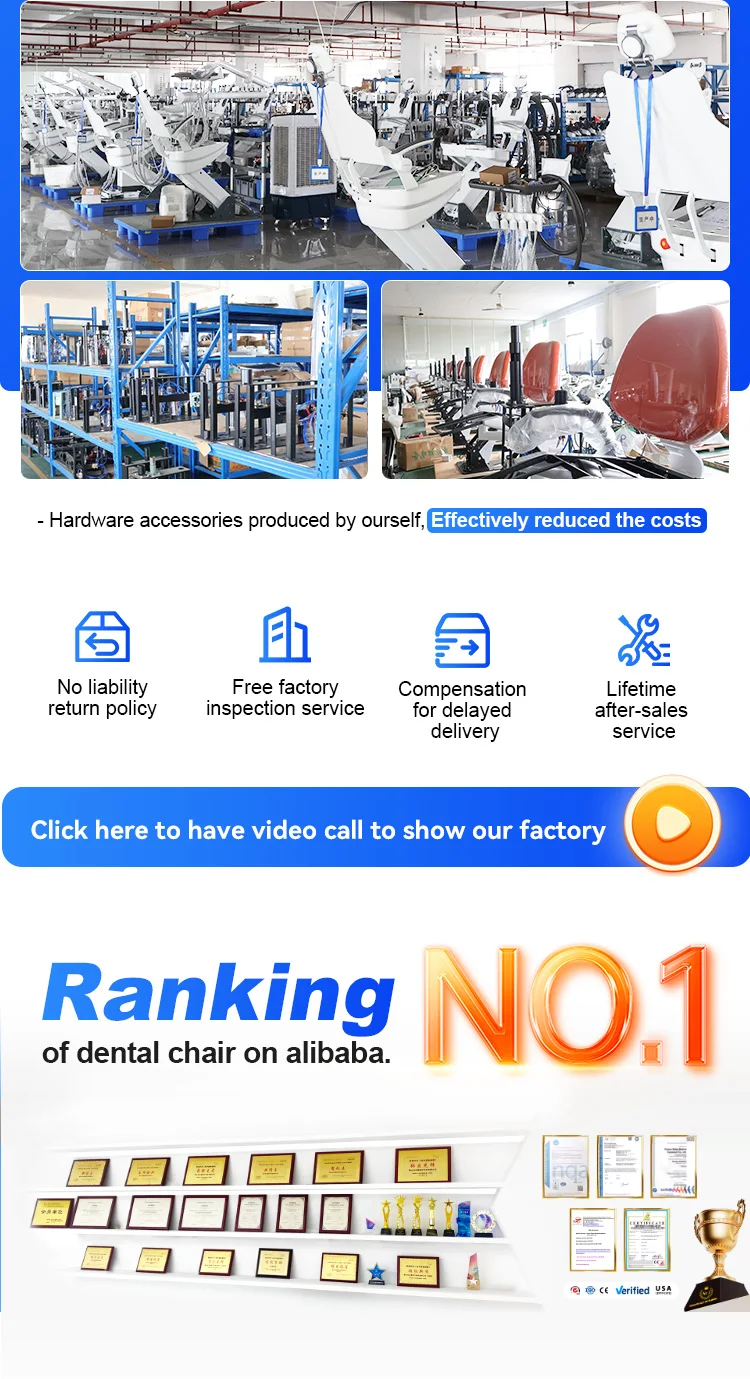 Dental Implant Chair Dental Unit Manufacturer Equipment Luxury Electric ...