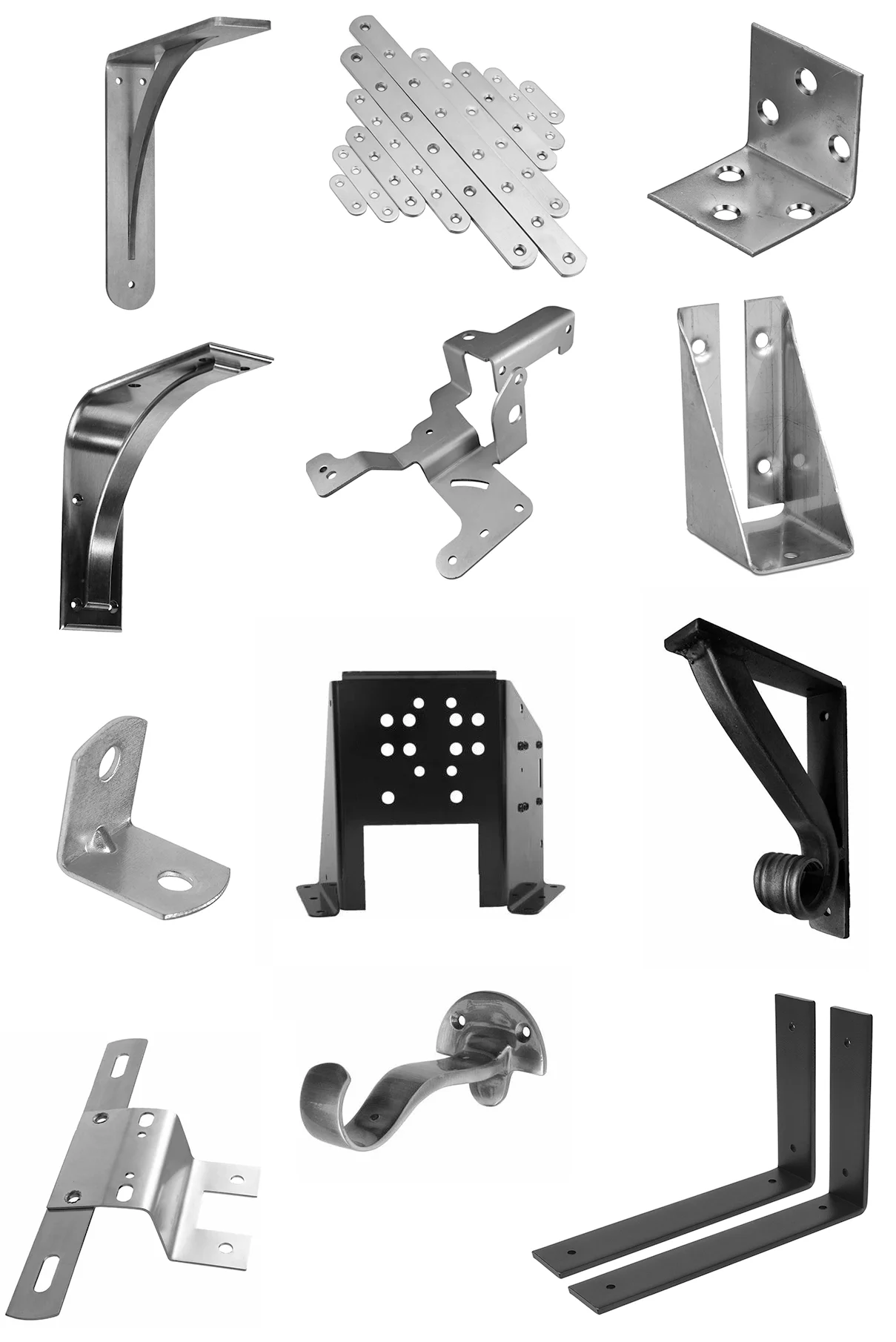 Custom Stainless Steel Wall Brackets Hidden Support Floating Shelf ...