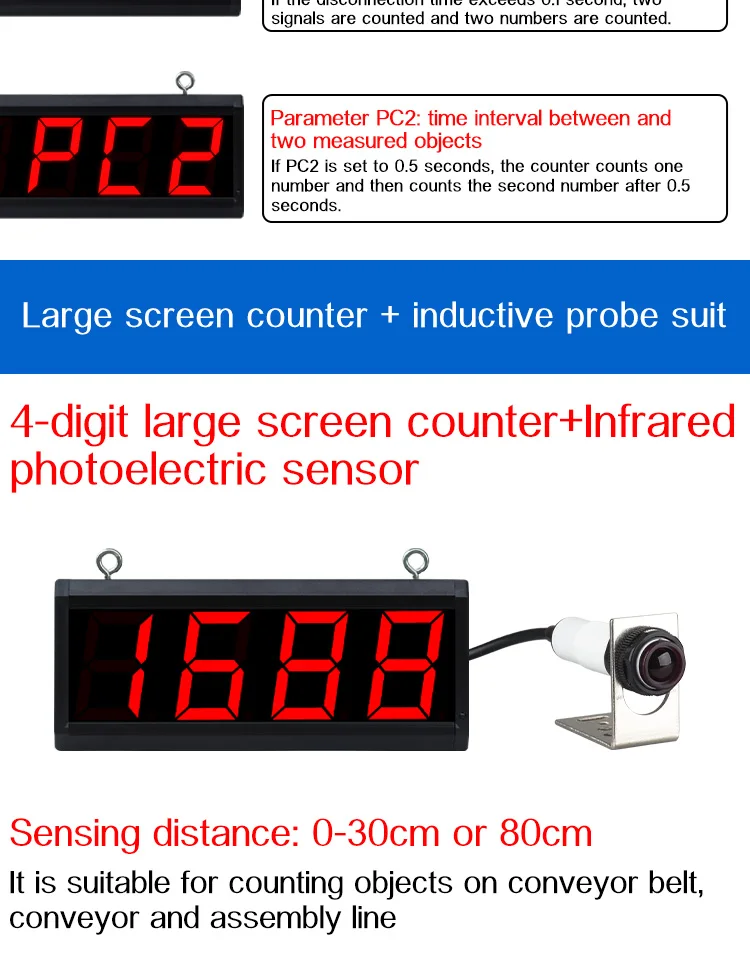 Infrared Large-Screen Counter - Intelligent Industrial Counter