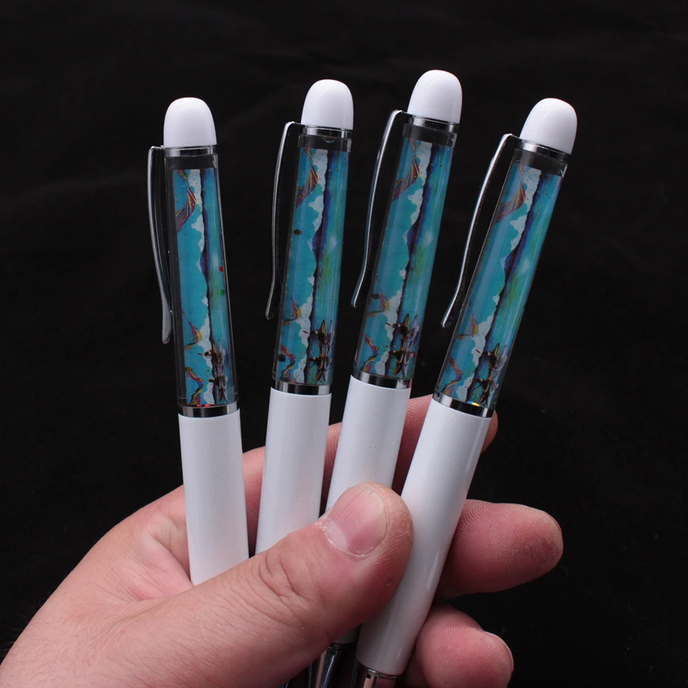 Alibaba.com: Custom CMYK-printed floating liquid pen with 1.0mm writing ...