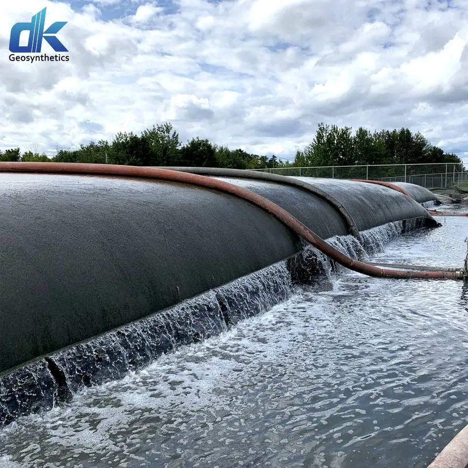 Geotube Dewatering System Sludge Dewatering Coastal Protection - Buy ...