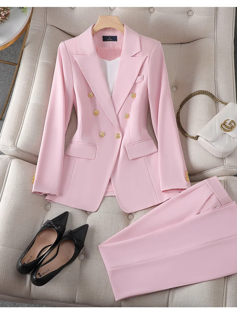 Elegant Women's Business Blazer Suit - Formal Solid Tuxedo for ...