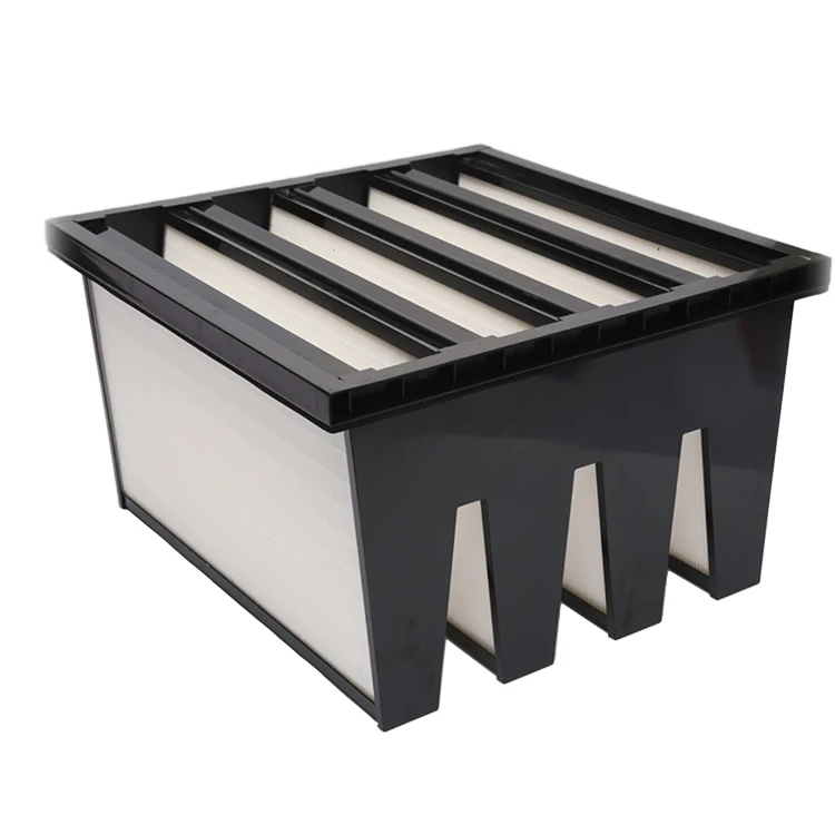 V Cell AHU Hepa Filter Medium Efficiency F7 Plastic Frame 592 X 592X ...