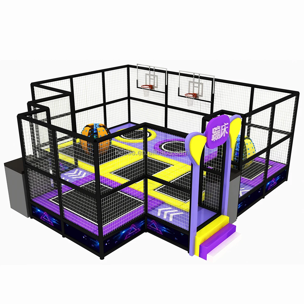 Kids Play Zone Commercial Trampoline Mini Rectangle Trampoline Custom ...
