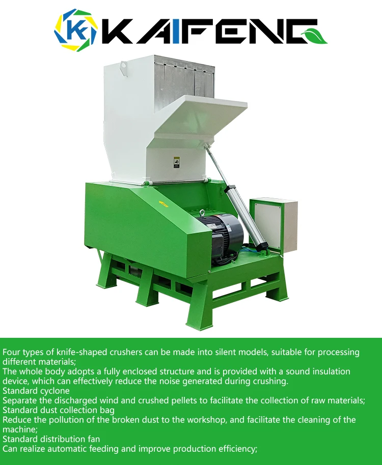 Customized Reverse Feeding Hopper Large Flat Knife Plastic Crusher ...
