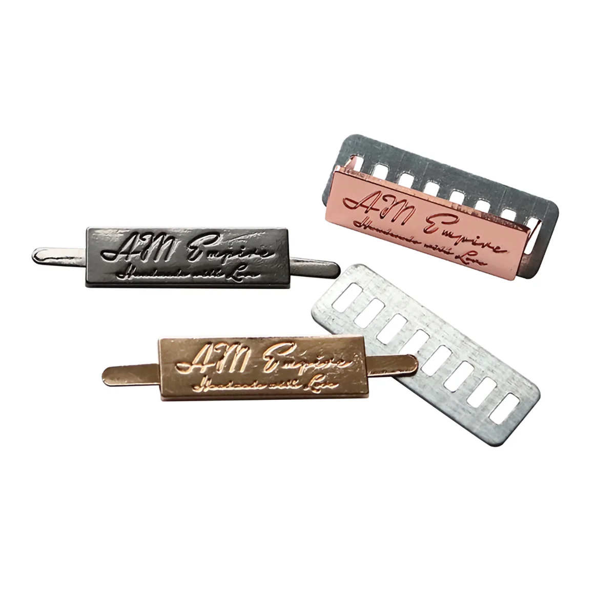 Custom Metal Logo Labels for Fashion Design - U-meking