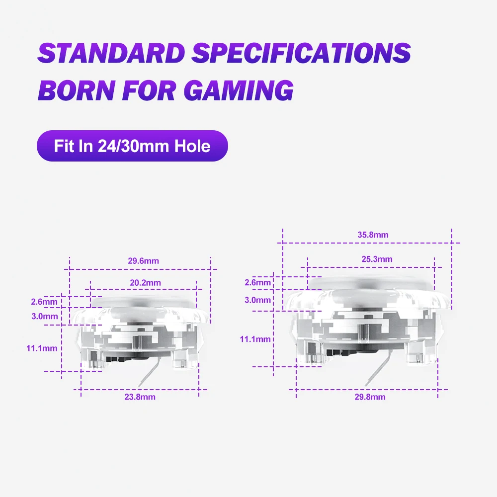 Duelpad Arcade Stick with Kailh Choc V2 Switches for Hitbox Buttons