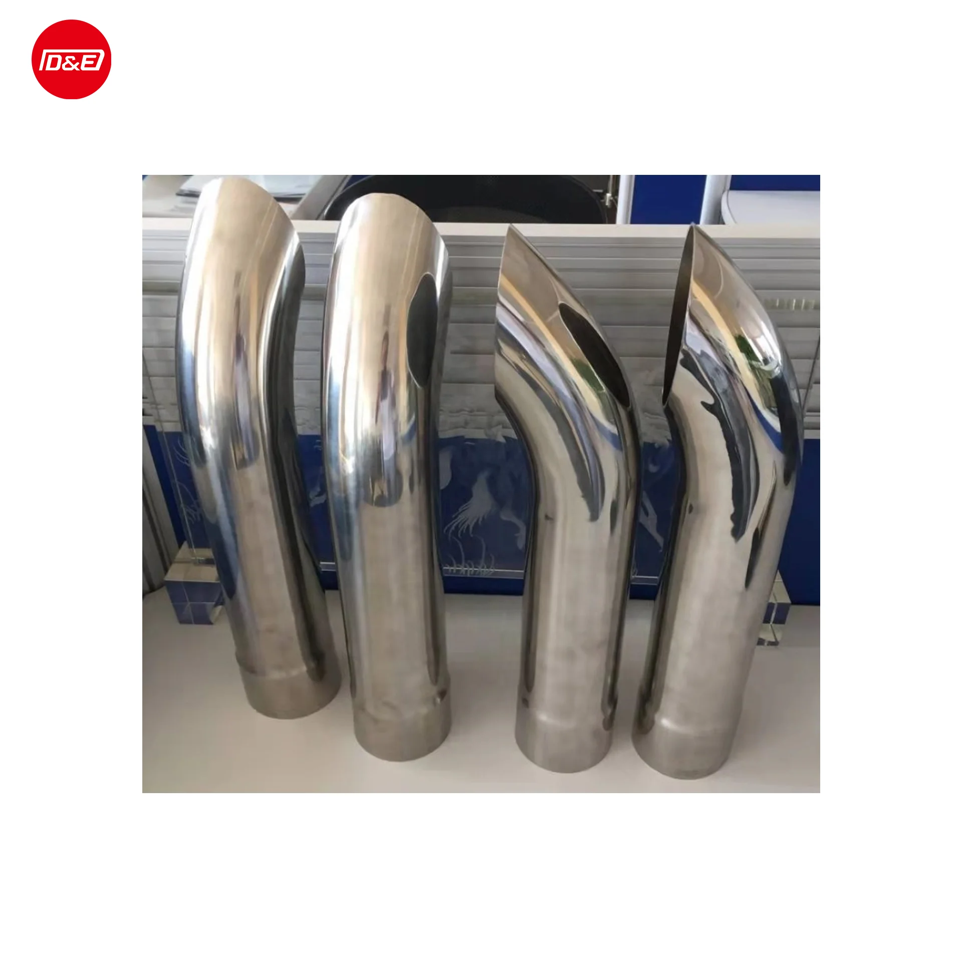 Truck Exhaust Pipe Curved Stack 3''-5'' Diameter Length 24''-72 ...