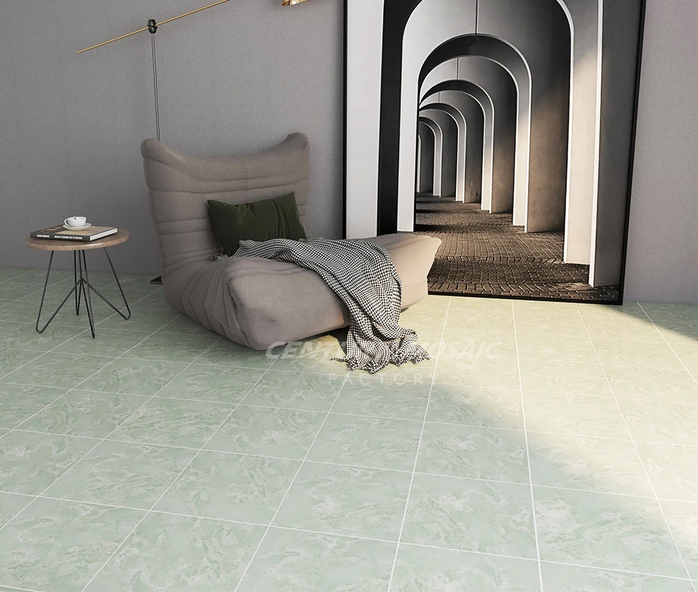 Century Mosaic Natural Stone Mint Light Green Marble Tile Slabs ...