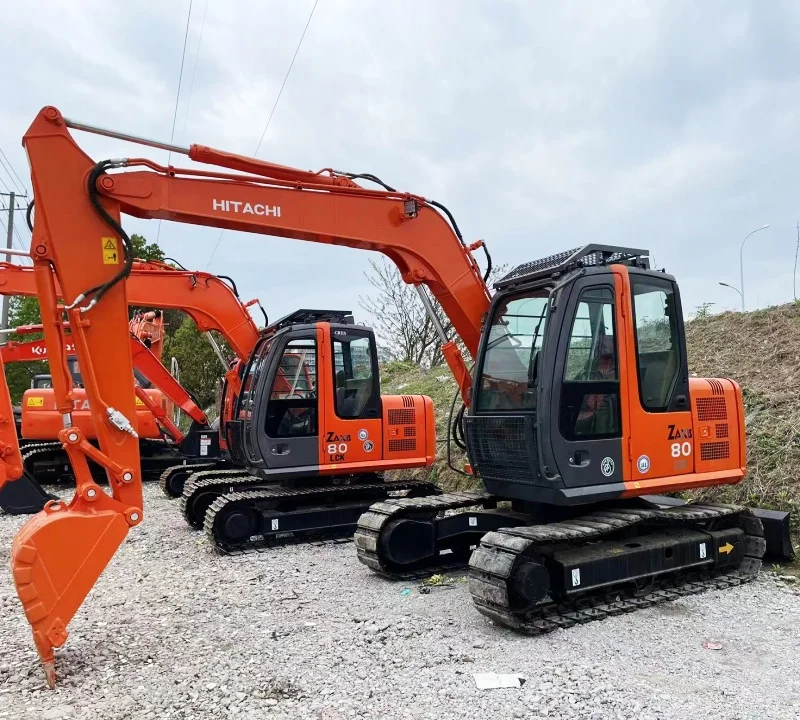Used Mini Hitachi ZX80 Excavator - 8 Tons Crawlered Digger