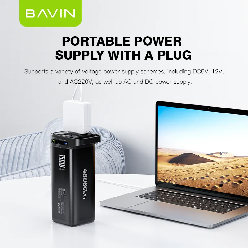 BAVIN PC021S - 150W Portable Power Bank for Travel & Fast Charging