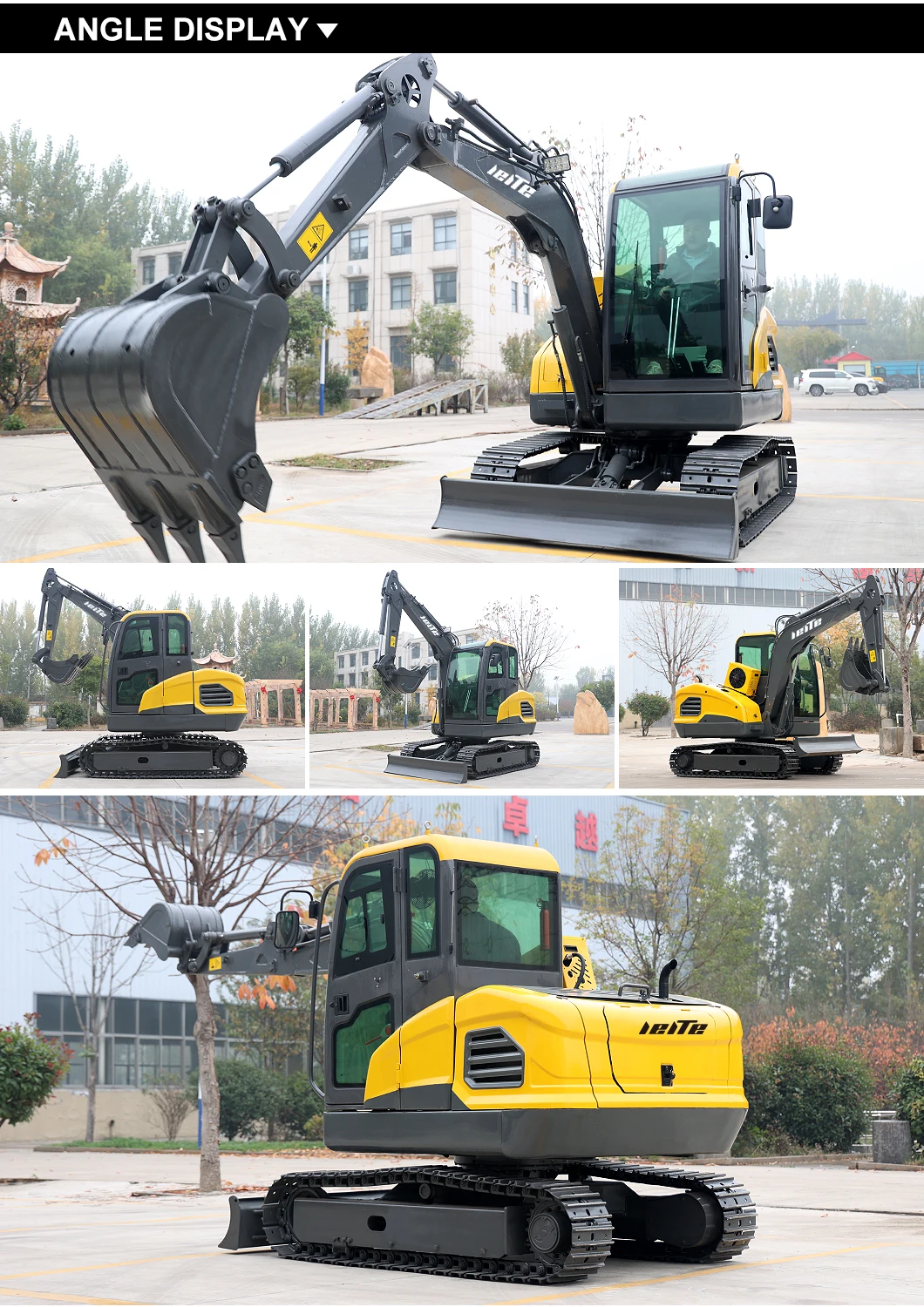 LEITE Excavator 4 Ton Euro 5 Epa China Mini Digger Price