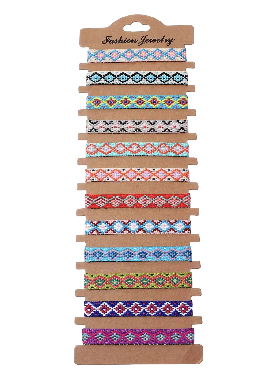 Nepal Bohemian Style Polyester Tassels Flat Wide Custom Adjustable ...