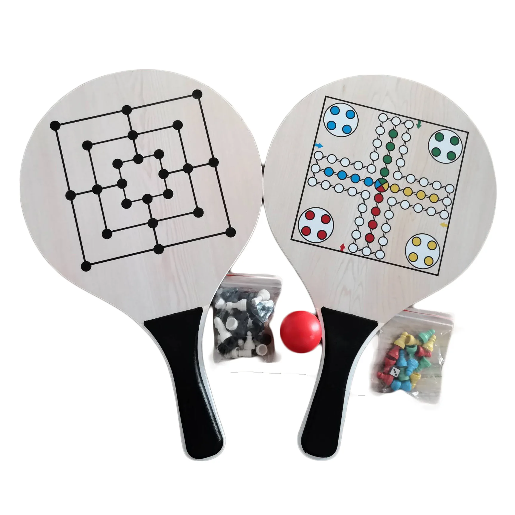 Highly Popular Wood Beach Racket Outdoor Game Paddle Ball Rackets Bats ...