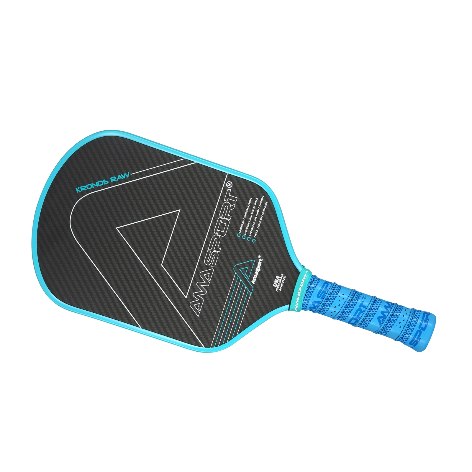 Ama Sport Kronos 3k Raw Carbon Fiber Thermoforming Pickleball Paddle ...