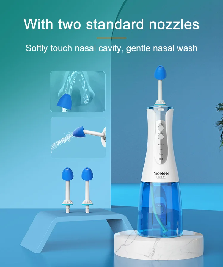 Electric Nasal Irrigation System - Portable Neti Pot Sinus Rinse Kit ...