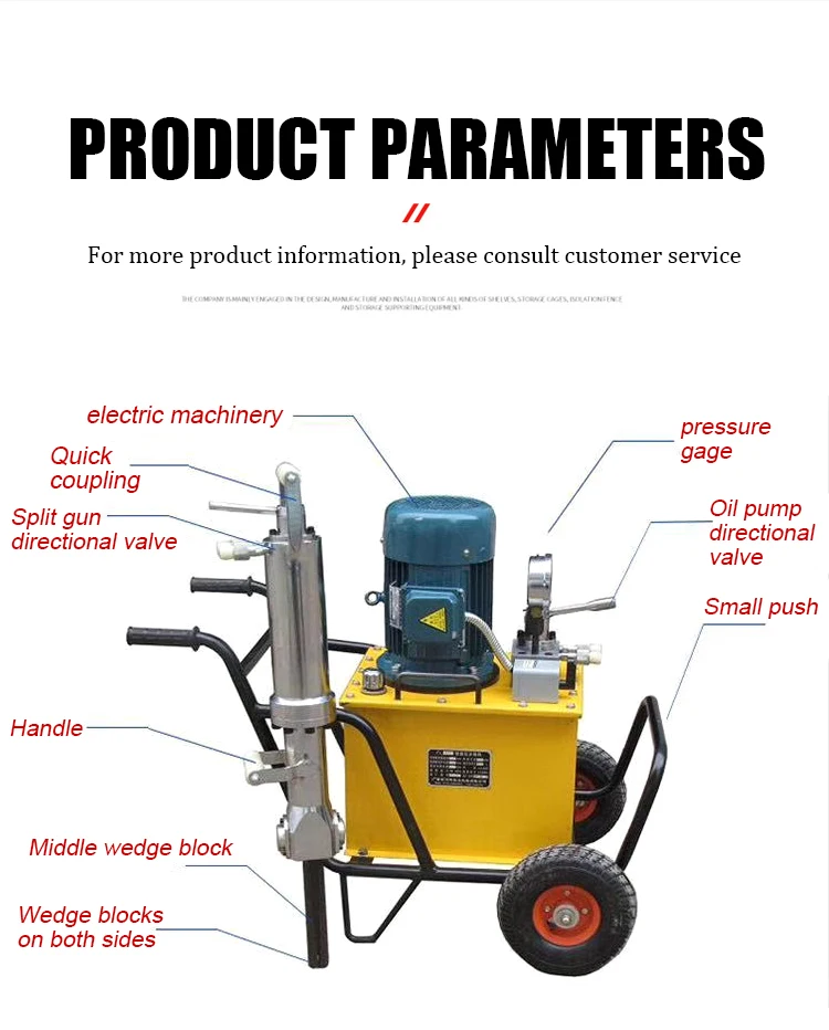 Factory Hydraulic Rock Splitter Stone Splitting Machine Rock Separator ...