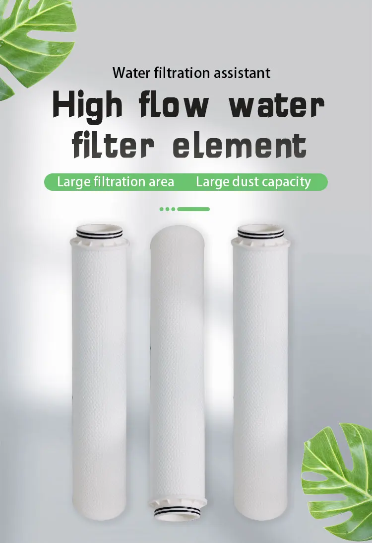1 Micron 10" Sediment Water Filter Spun Polypropylene 10 Inch Big pp Filter element Melt Blown ...