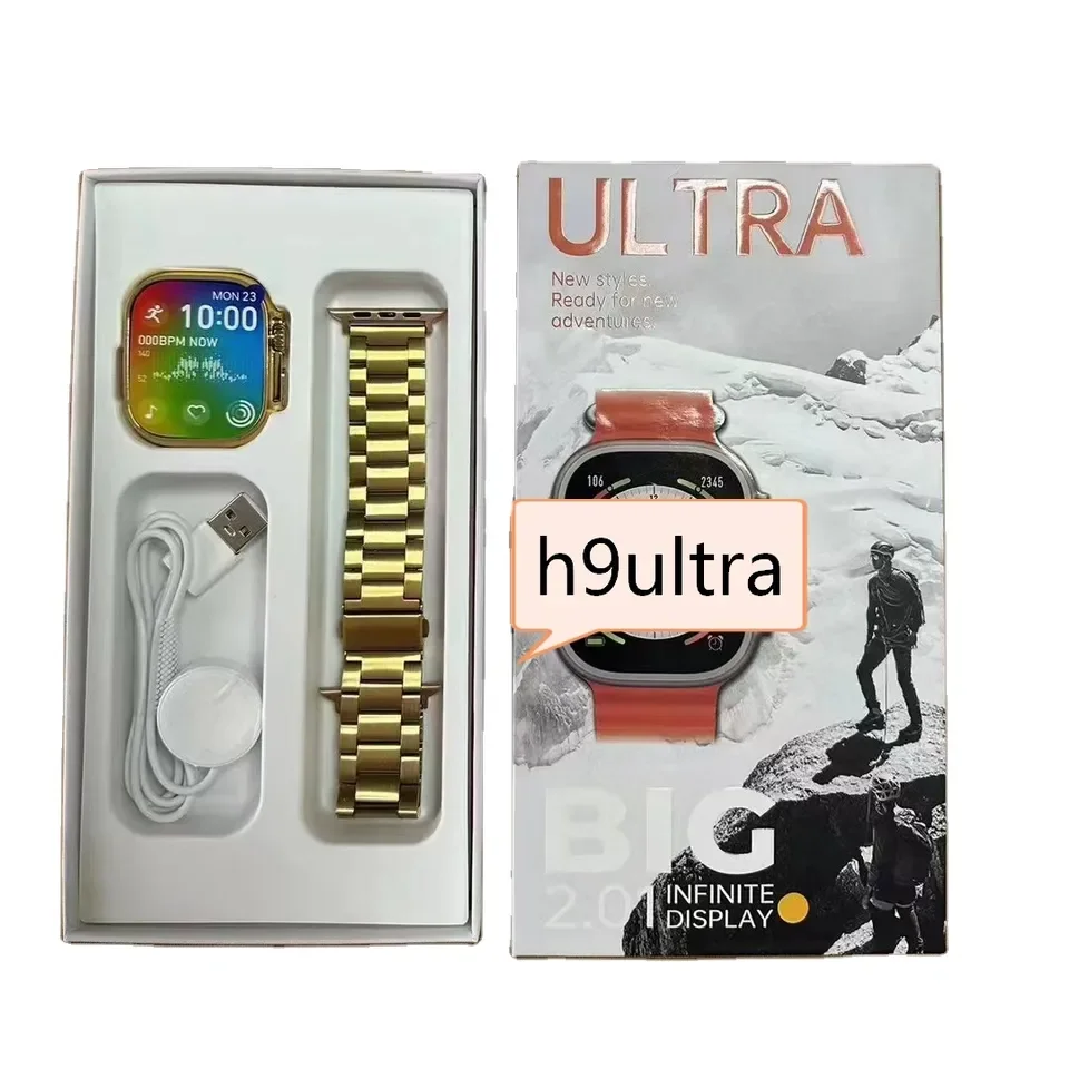 2023 Newest H9 Ultra 49mm Full Touch Screen Smartwatch Serie 8 Reloj Inteligente Wireless ...