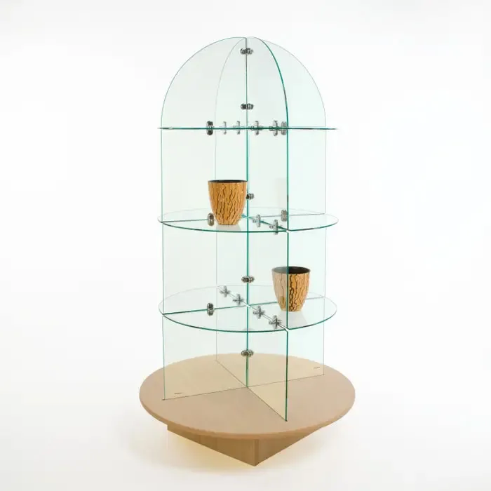 Hikuya Factory Custom Glass Display Shelf Store Glass Case - Buy Glass ...