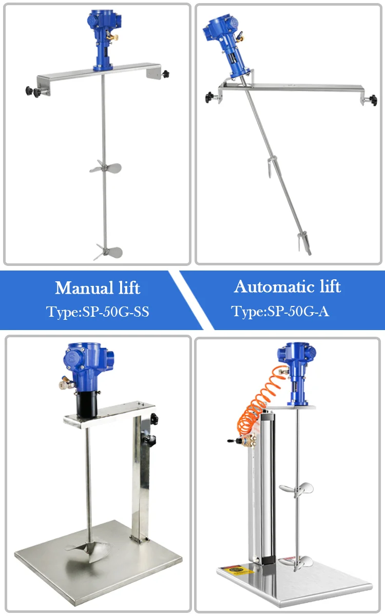 SPRALL 50 Gallon Industrial Liquid Mixer - Easy to Operate