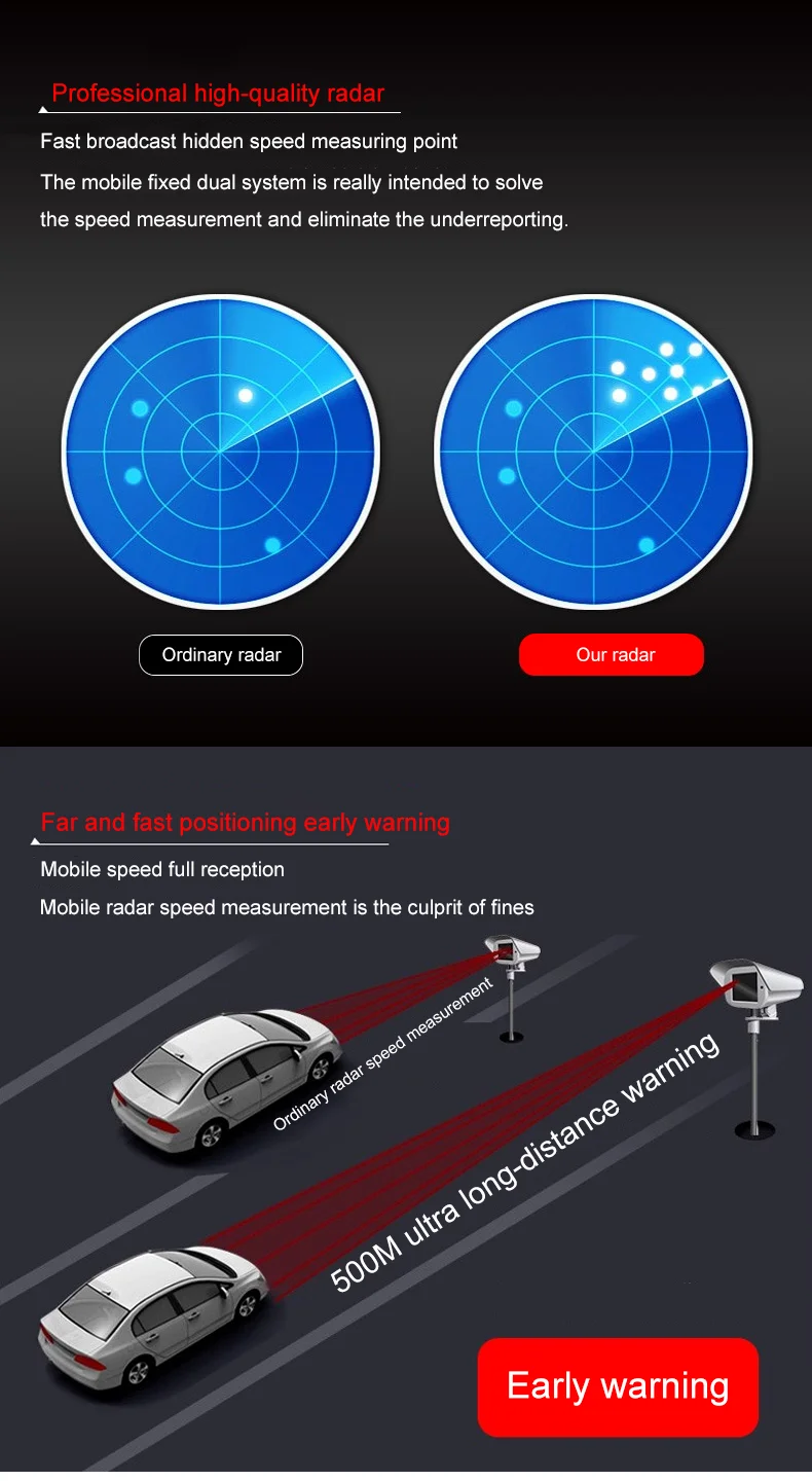 Karadar Radar Detector Signature Pro980 Car Alarms Gps Antiradar ...