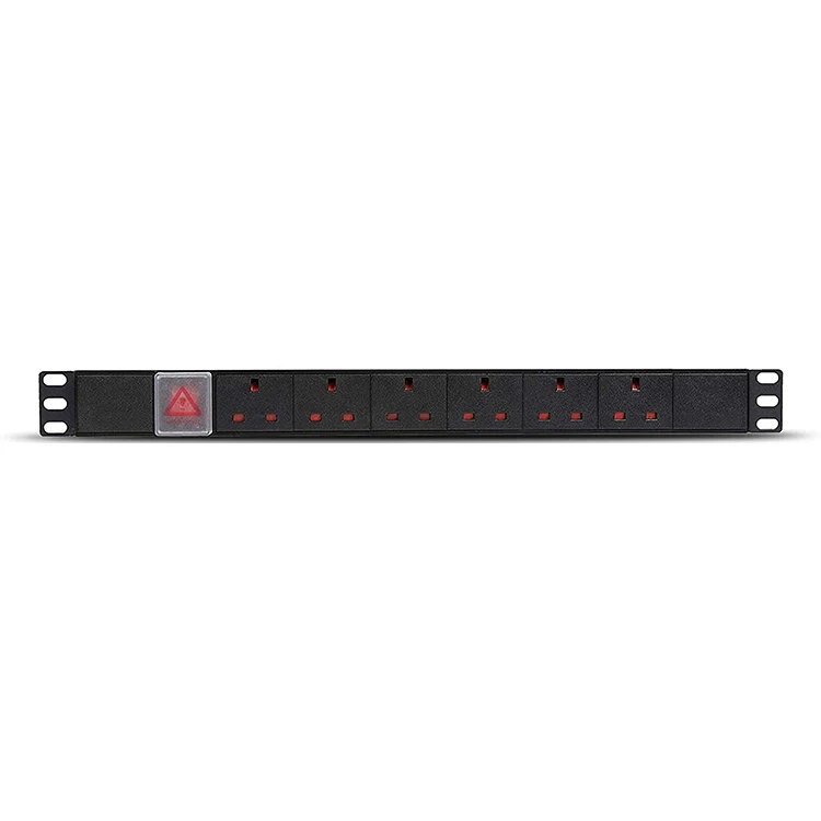 13A Aluminium Alloy Cable - 6 Way UK Socket Power Distribution Unit