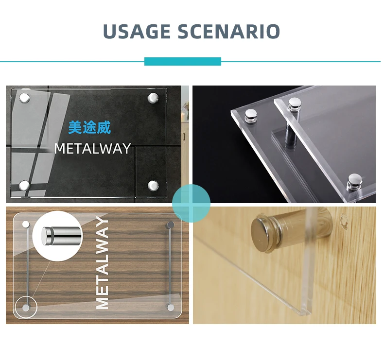 Stainless Steel Standoff Sign Holder - Advertising Screw