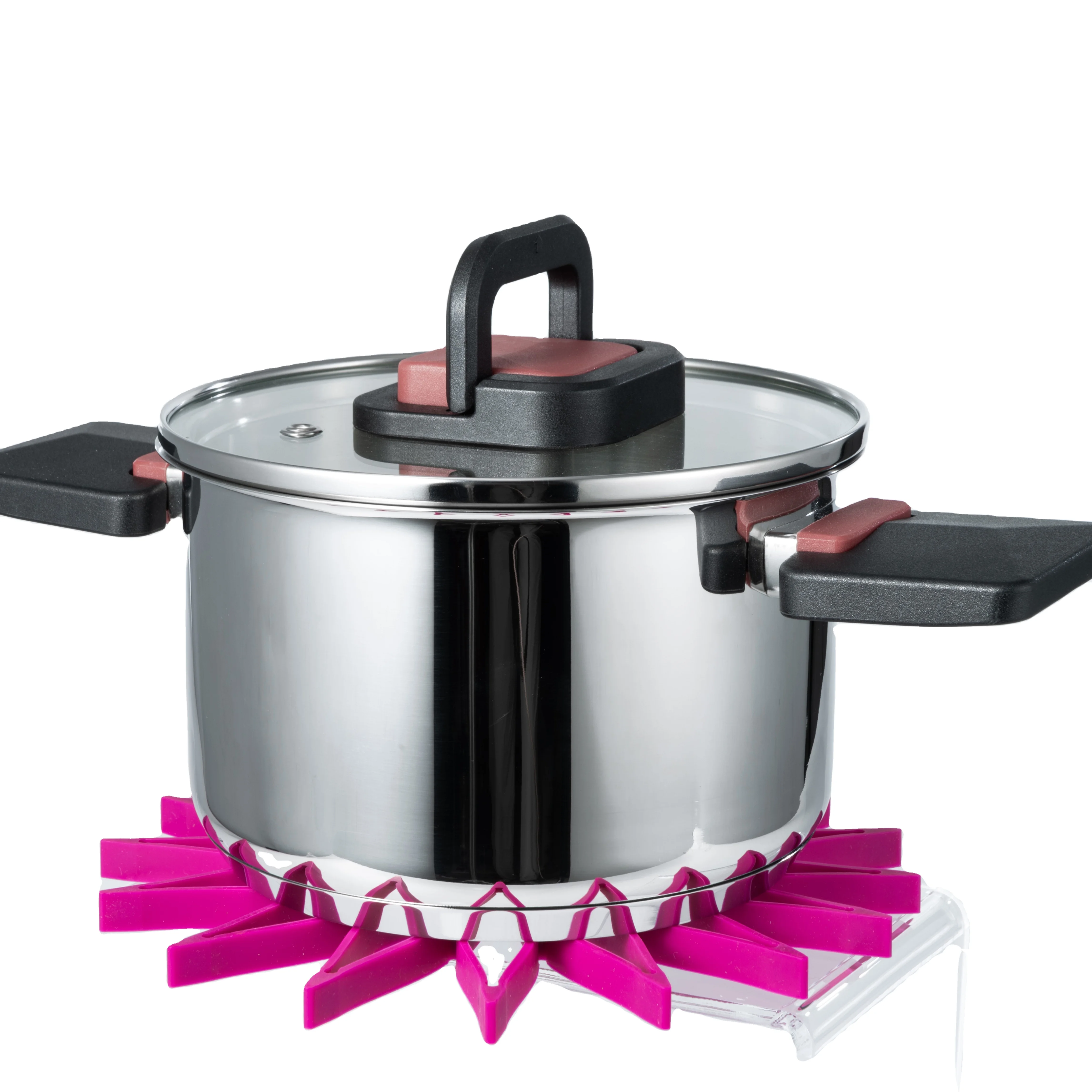 Stainless Steel Pot,Heat Proof Mat,Foldable Handle Cookware - Buy ...