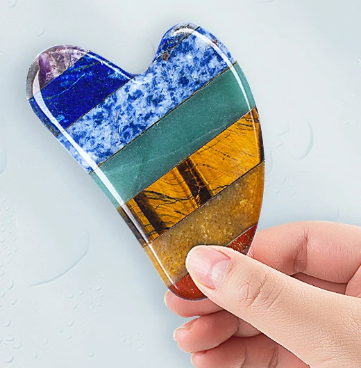 Beautiful Bainbow Gua Sha Stone Colors Guasha Tool For Massage - Buy ...