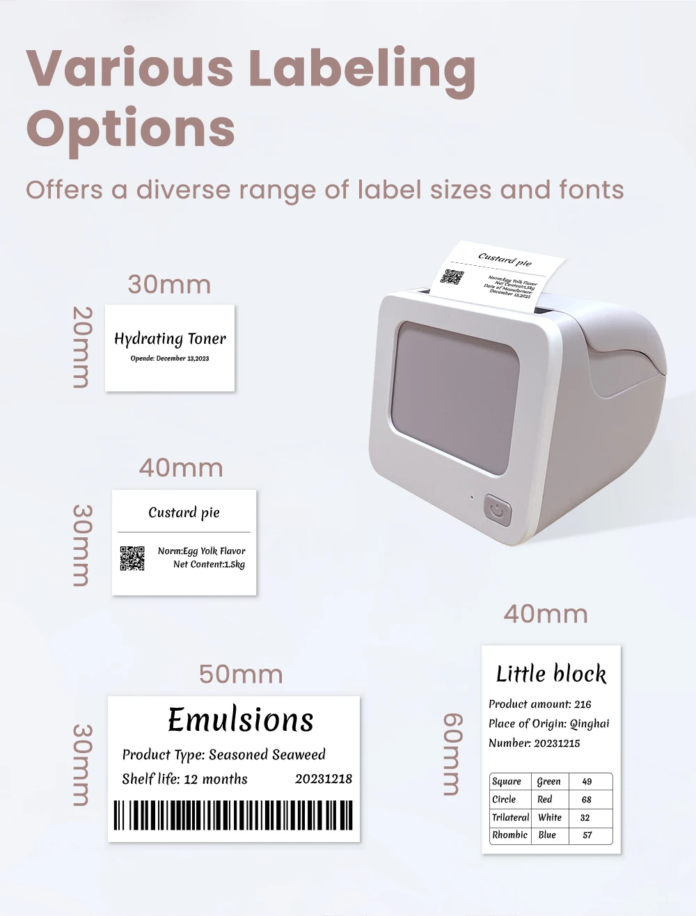 Xprinter XP-BQ1 ODM Thermal Printer - Portable & Customizable