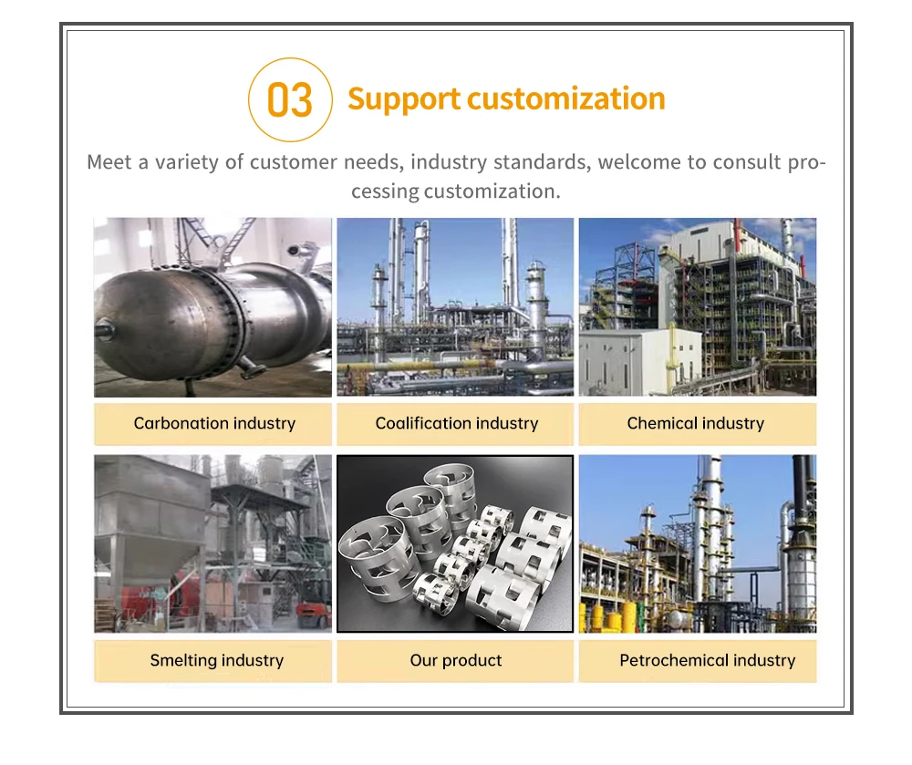 Wojun High Quality 16-100mm Pp Pall Ring Tower Packing Plastic Random ...