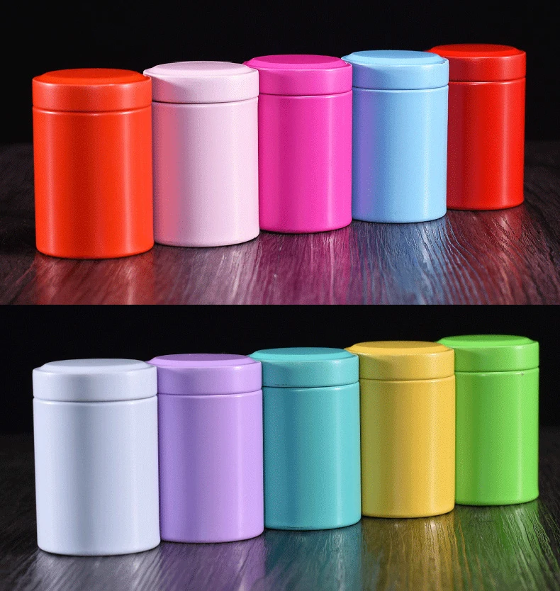 Custom Metal Small Round Tin Box Packaging Tea Candy Cookie Tin Box ...