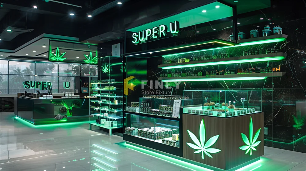 Custom Modern Smoke Shop Interior Design - Canabs Shop
