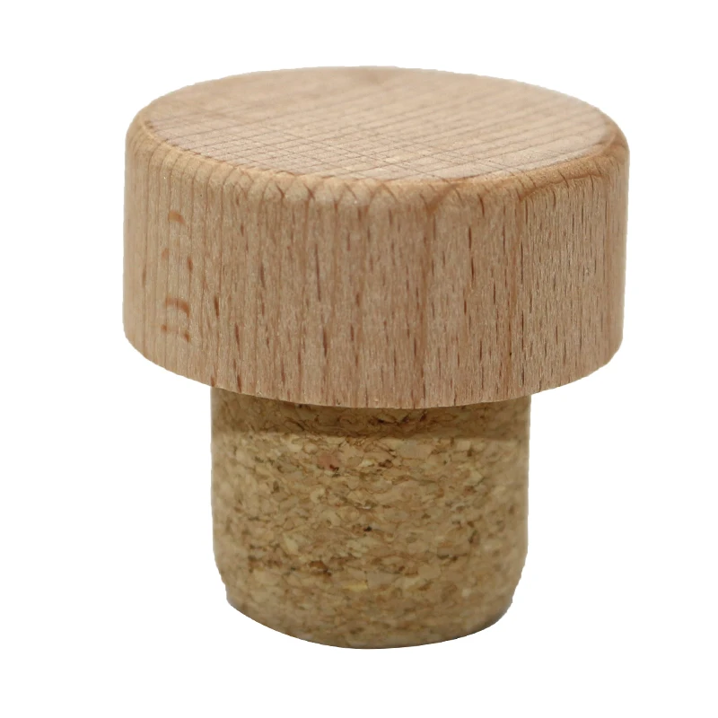 Qianxi Custom Bar Top Cap T Shape Cork Liquor Bottle Stopper