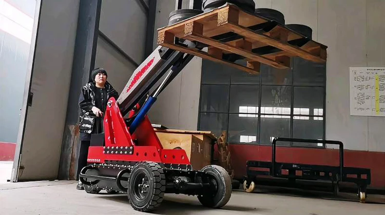 TAK Electric Off-Road Fork Truck Mini Boom Lift, 600-1500kg Capacity ...