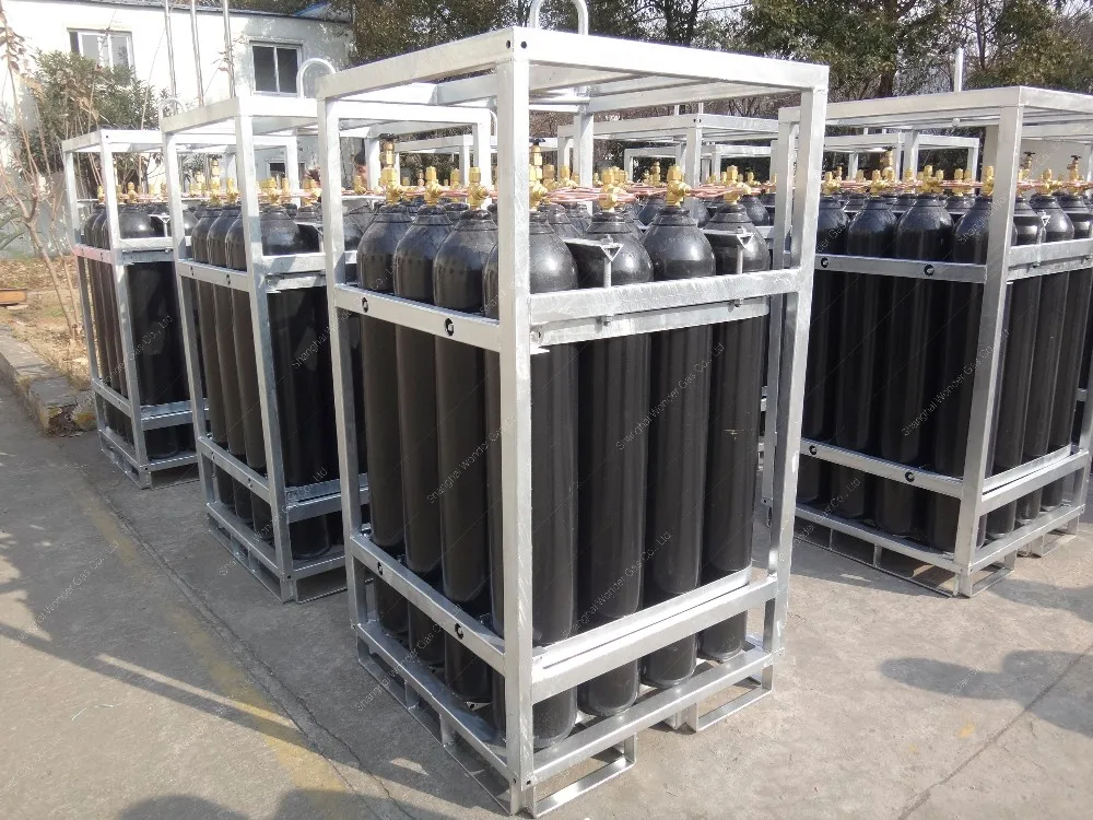 Customized Forklift Oxygen Gas Cylinder Storage Rack Gas Cylinder ...