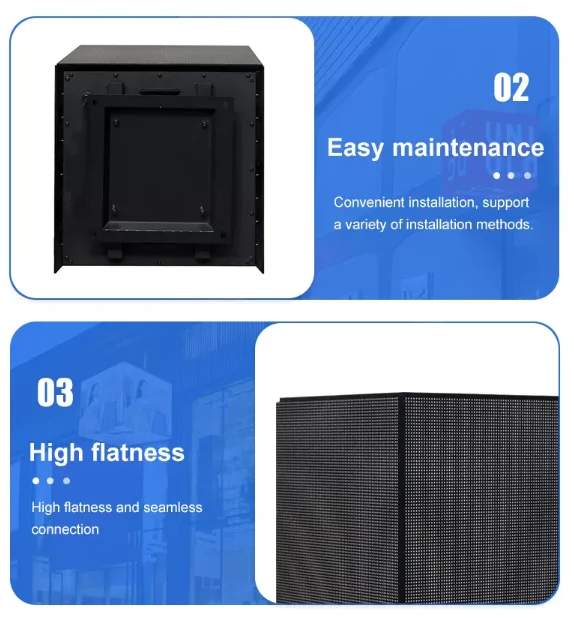 Outdoor Indoor Giant Led Cube Display Standing Cuboid Display Four ...