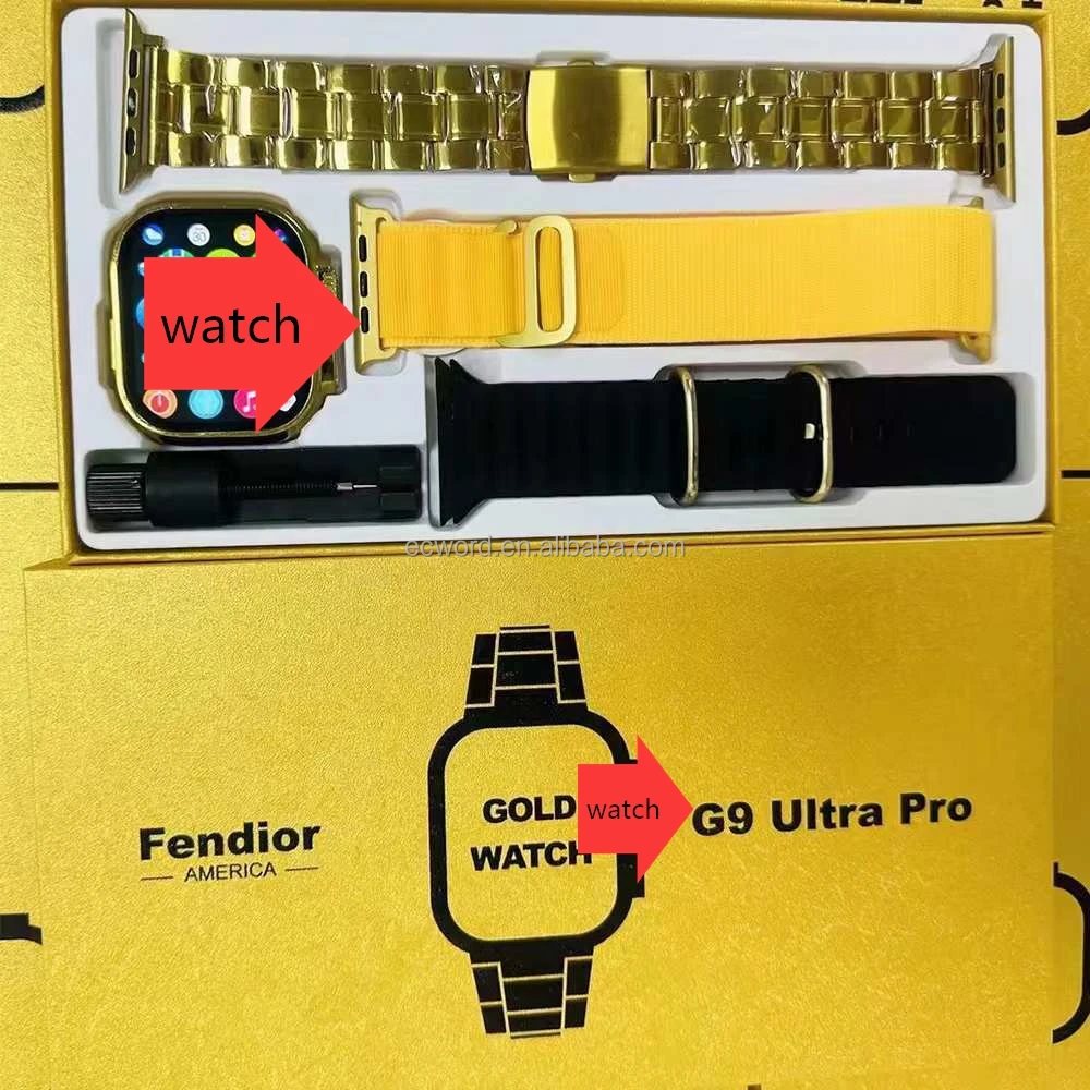 G9 Ultra Pro Smartwatch G9 Ultrapro 3 Straps Watch Series 8 Reloj ...
