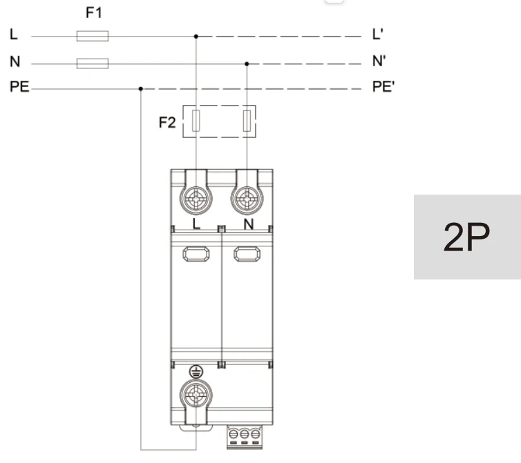 Geya Surge Protective Device Gsp9-d20 20ka 275v 2p Low Voltage Spd 20 Surge Arrester - Buy Spd ...