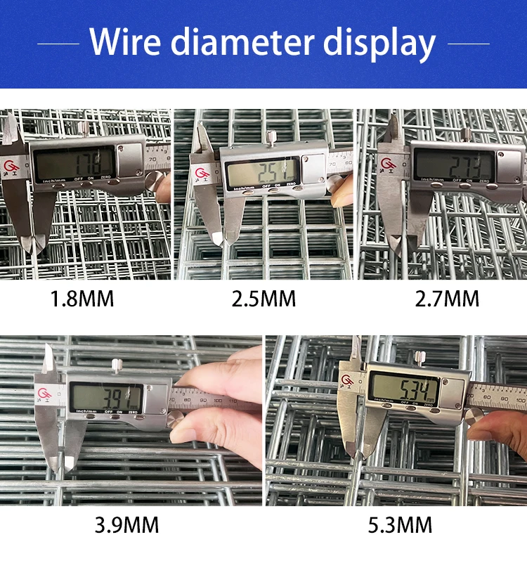Reinforced Galvanized Wire Mesh Panel for Fence Long Hole Grid Mesh ...