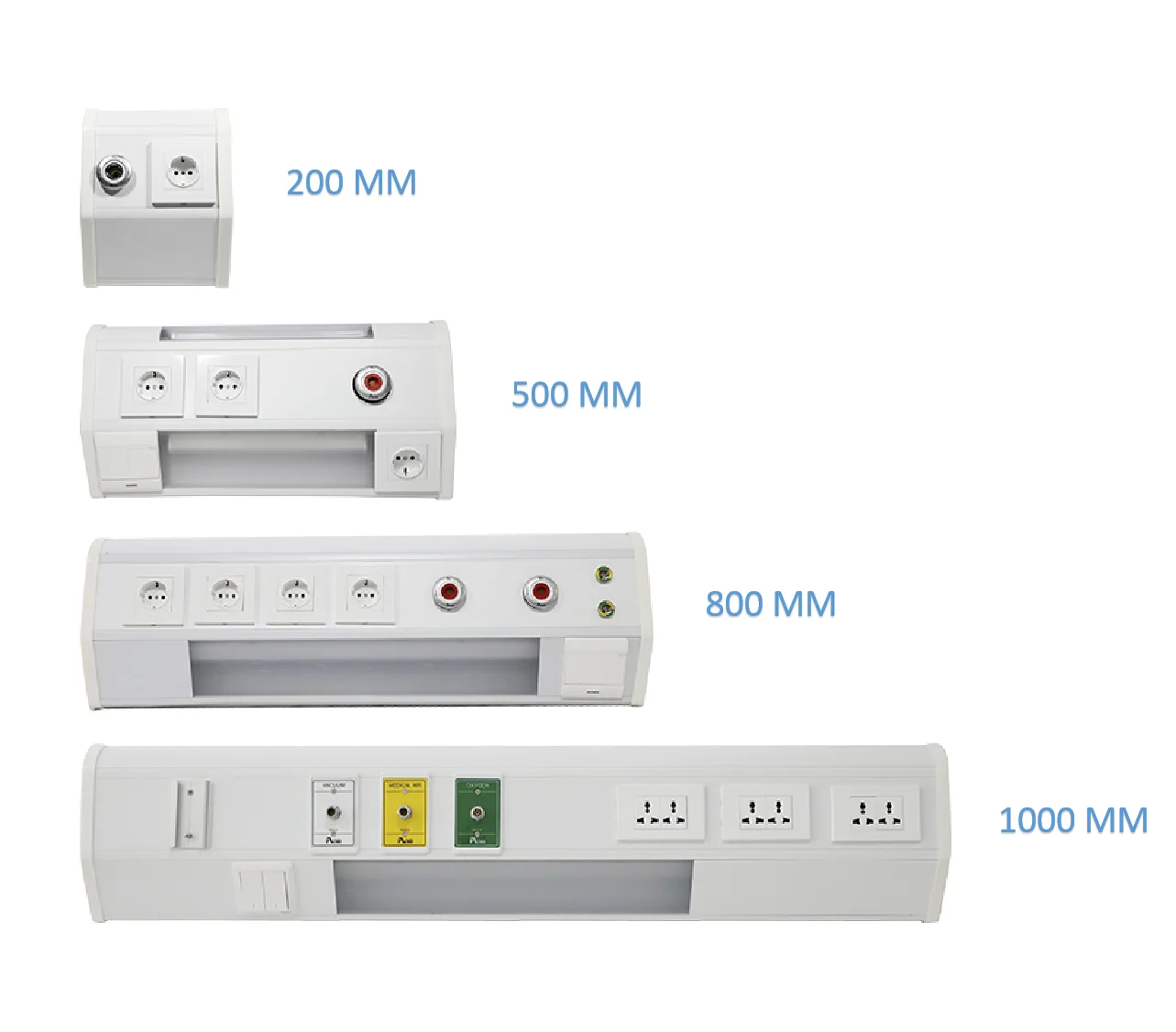 Medical Equipment Hospital Bed Head Unit with Gas Outlet