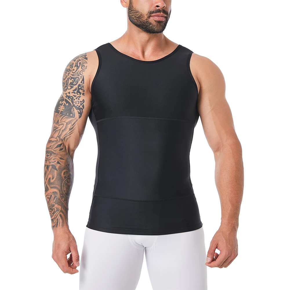 SYPBX01 Mens Body Shaper - Slimming Vest & Compression Tank Top