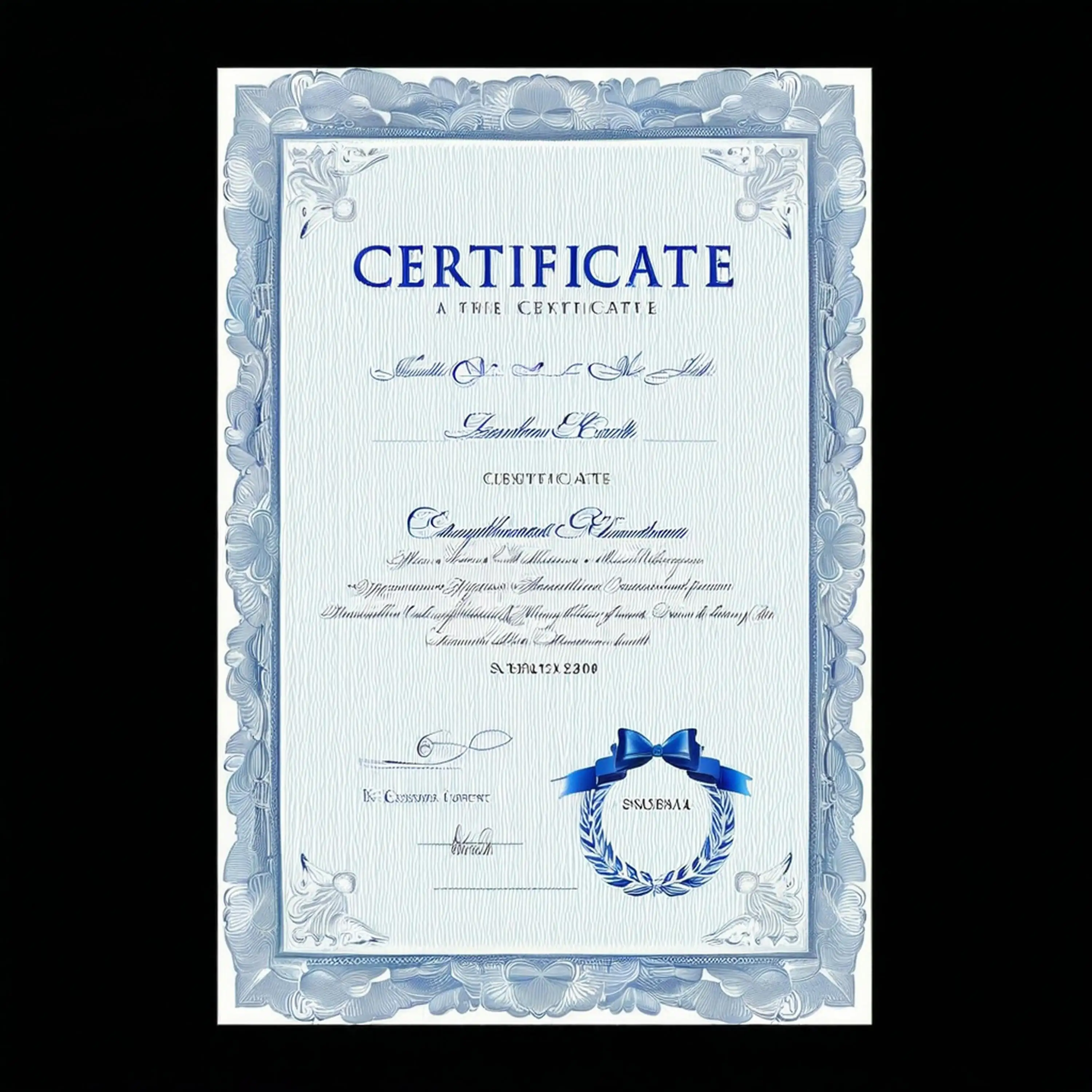 Hg56 High-quality Black Watermark Security Thread Blue Fiber Transcript ...