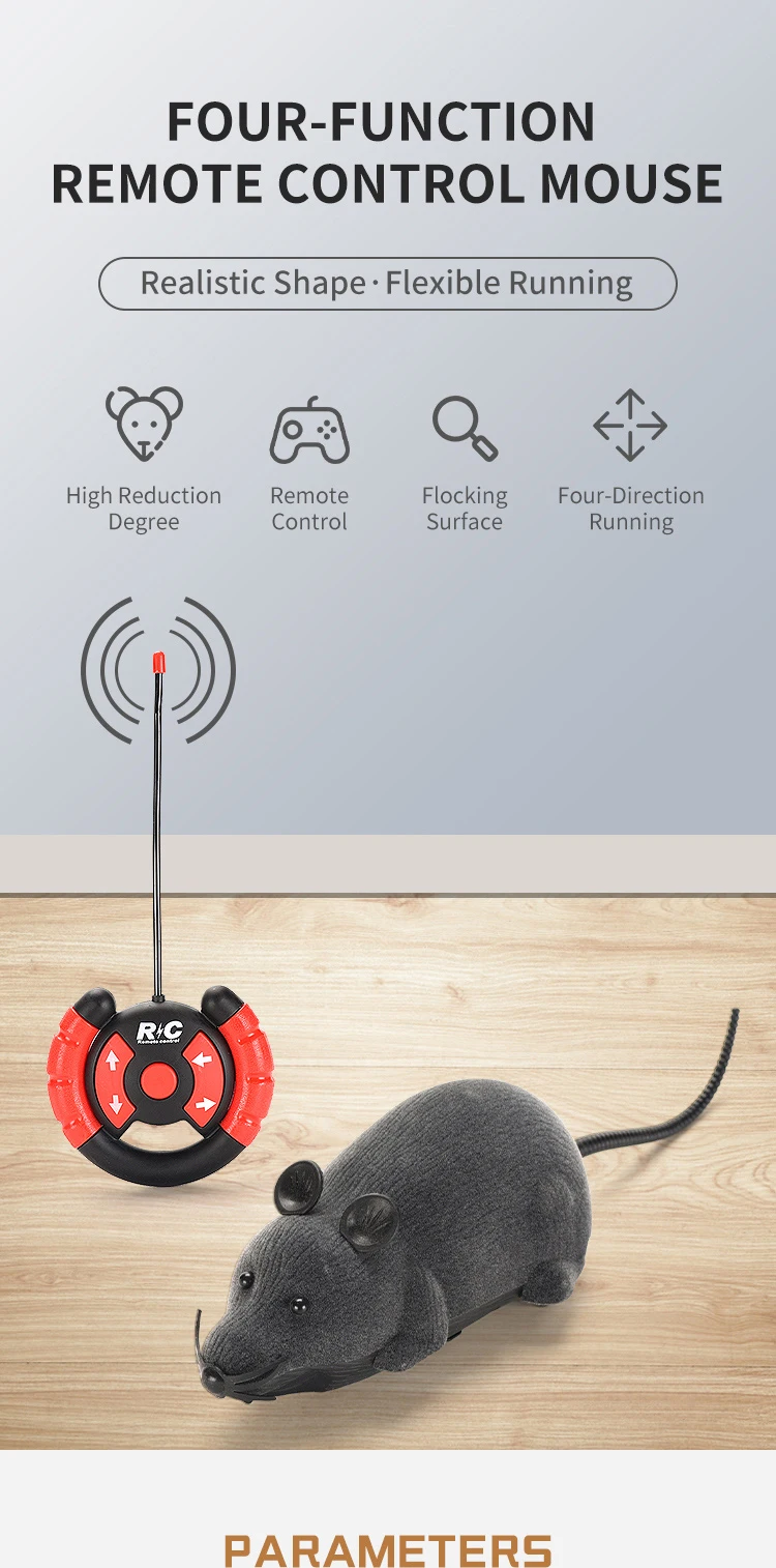 Hot Sale 2.4g Electronic Remote Control Mouse Rc Plush Rat Toy - Buy ...