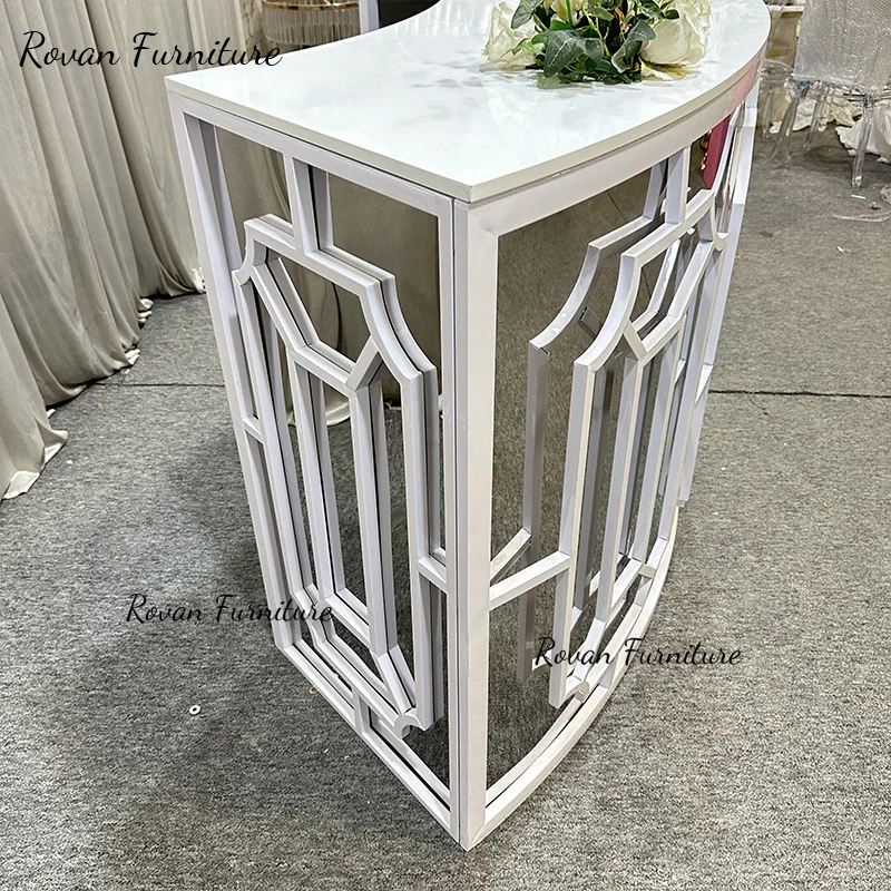 Luxury Round Gold Silver Bar Tables for Wedding & Events