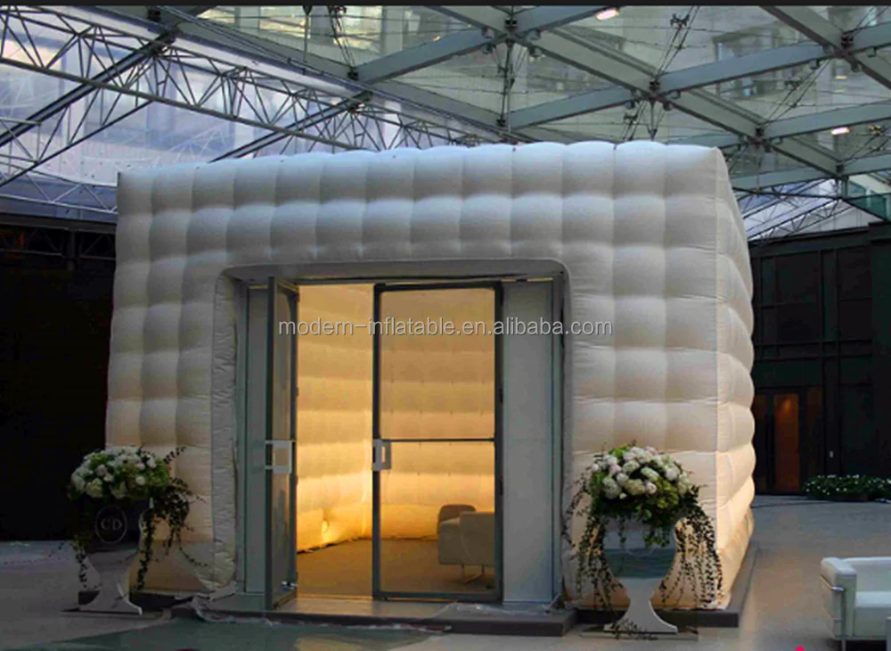 Good Quality Black Color Inflatable Cube Disco Party Tent