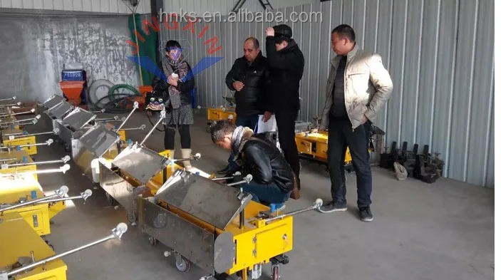Automatic Cement Putty Wiping Robot Plastering Spray Plaster Machine ...